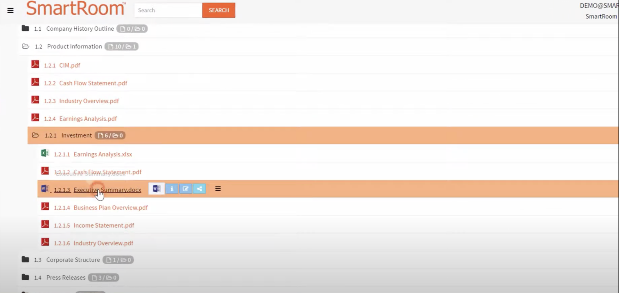 SmartRoom Virtual Data Room Overview | datarooms.org
